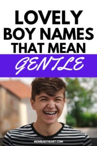 70+ Lovely Boy Names That Mean Gentle - Mom Baby Heart
